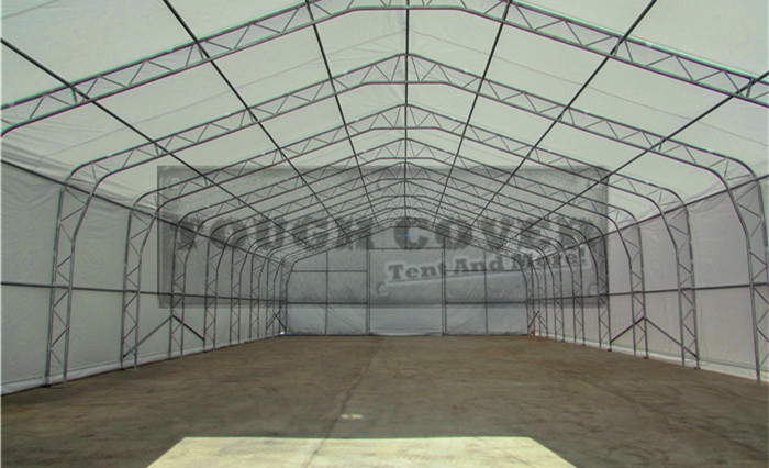15.3m(50ft) wide Double truss Fabric Structures. 50x100, 50x150 feet